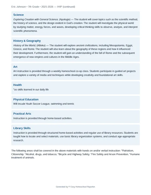 Easy Homeschool Reporter | NY Homeschool Reports Made Simple